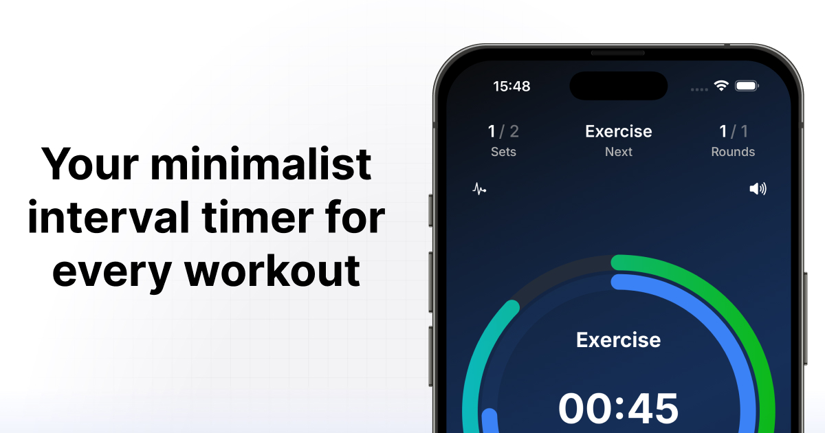 EZ HIIT Timer - Your minimalist interval timer for every workout type